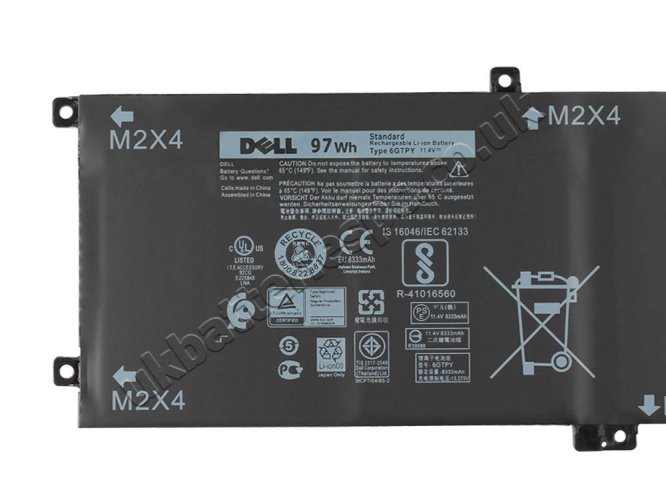 Original Dell GPM03 06GTPY 6GTPY Battery 97Wh